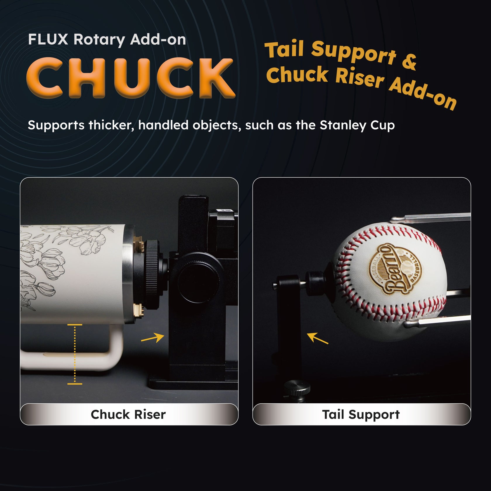 Beambox II Chuck Rotary Add-on – FLUX Shop Official